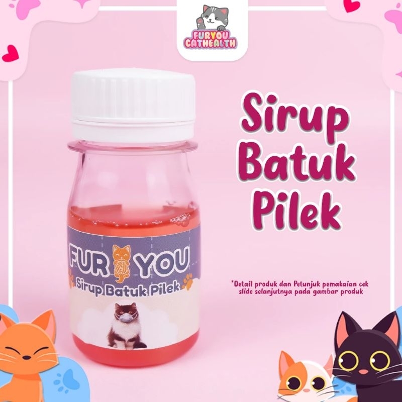 Jual Fur You Sirup Batuk Pilek Kucing Disertai Pilek Bersin Ingusan ...