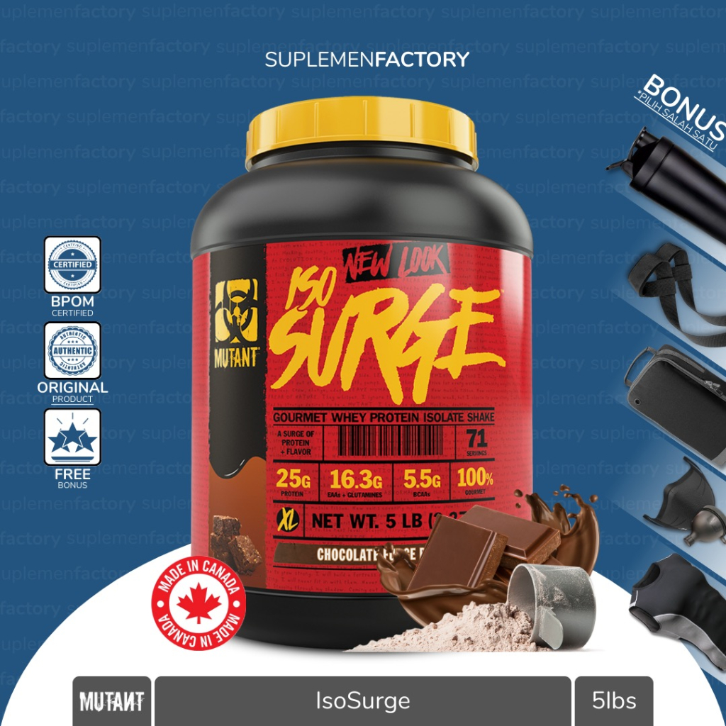 Jual Mutant Iso Surge 5 Lbs Whey Protein Isolate | Shopee Indonesia