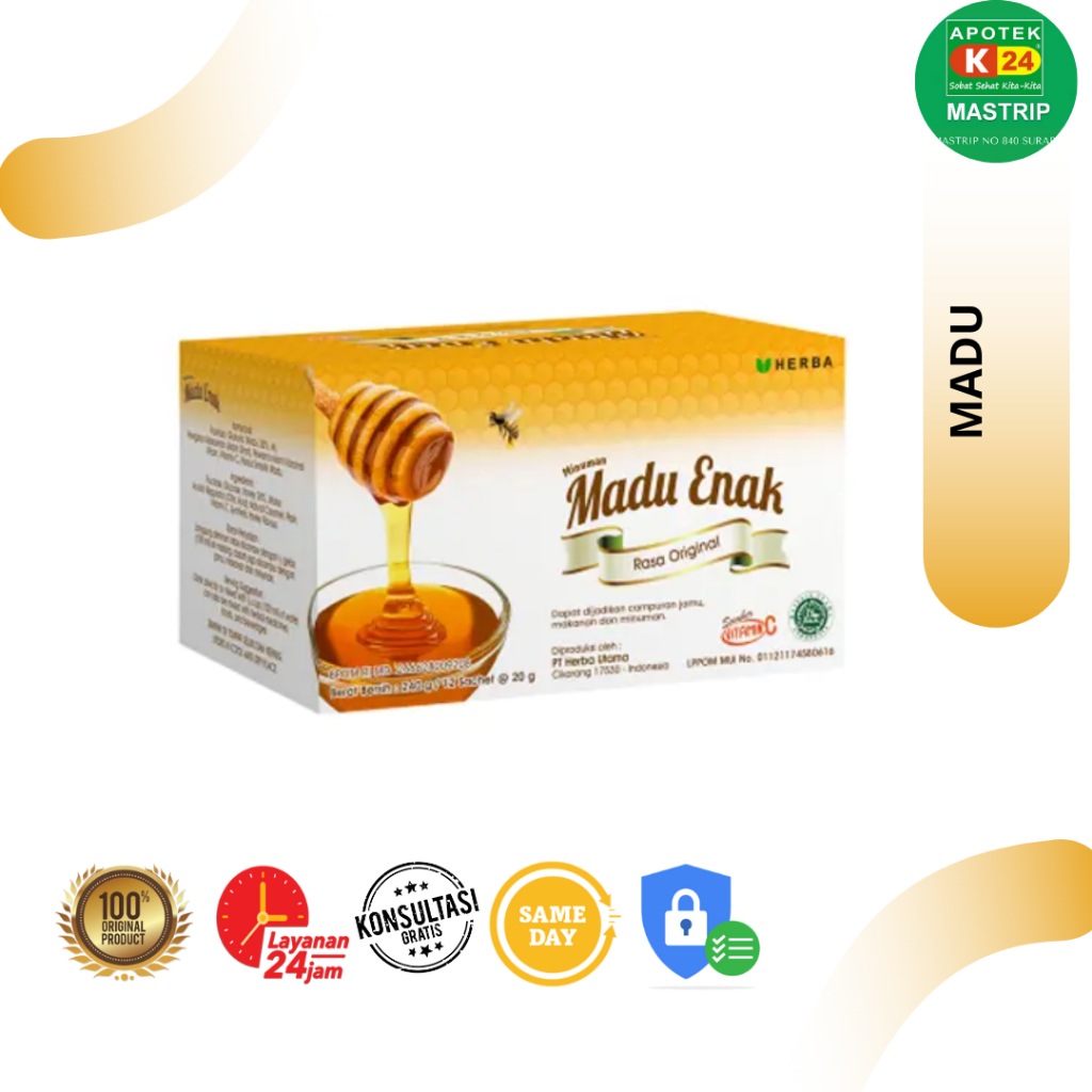 Jual Madu Enak Sachet / Original Jeruk / 20g | Shopee Indonesia