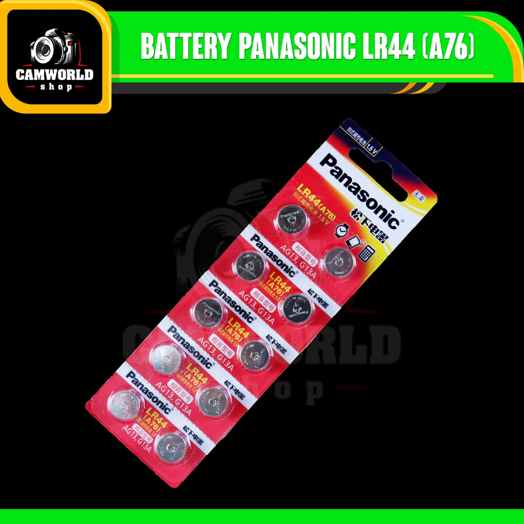 Jual Panasonic Baterai LR44 - Battery LR44 10pcs | Shopee Indonesia