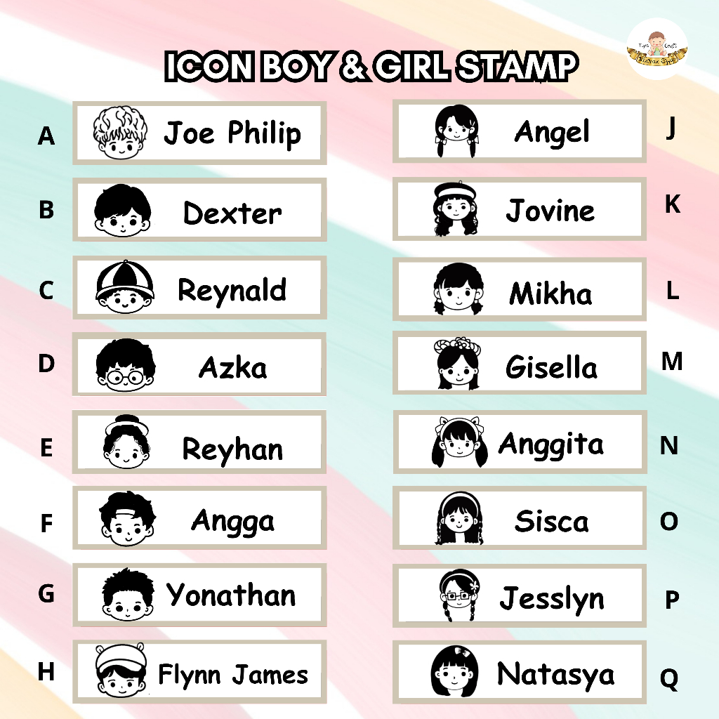 Jual WATERPROOF STAMP/STEMPEL TAHAN AIR/STEMPEL BAJU/CAP NAMA ANAK ...
