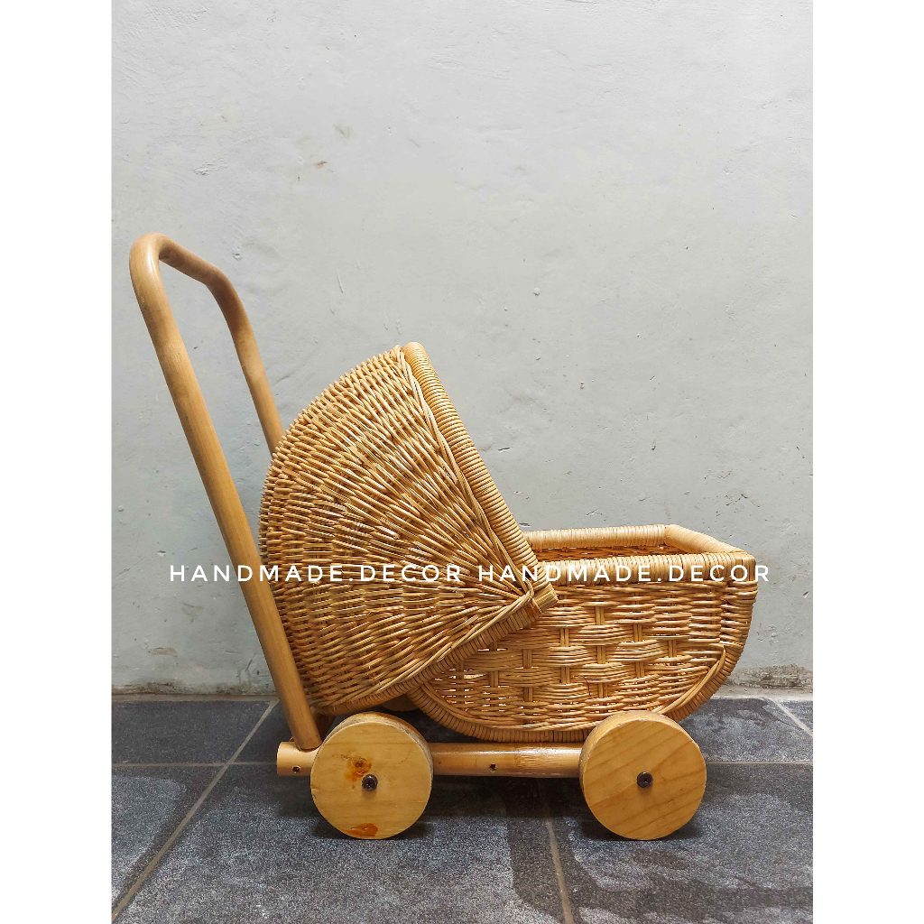 Jual Stroller Ring/kereta dorong/dorongan bayi/trolli rotan/keranjang ...