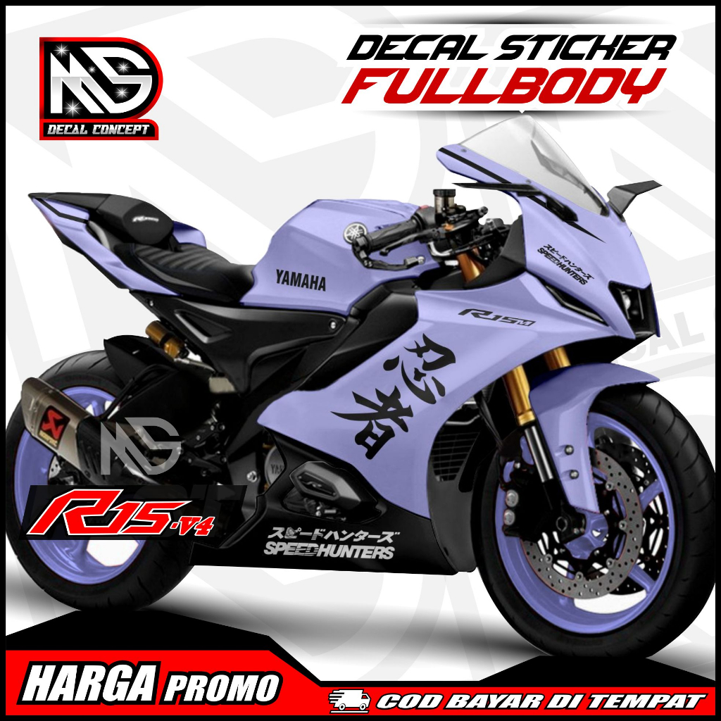 Jual ⭐⭐⭐⭐⭐Stiker Decal R15 V4 Stiker Striping Full Body variasi sticker ...