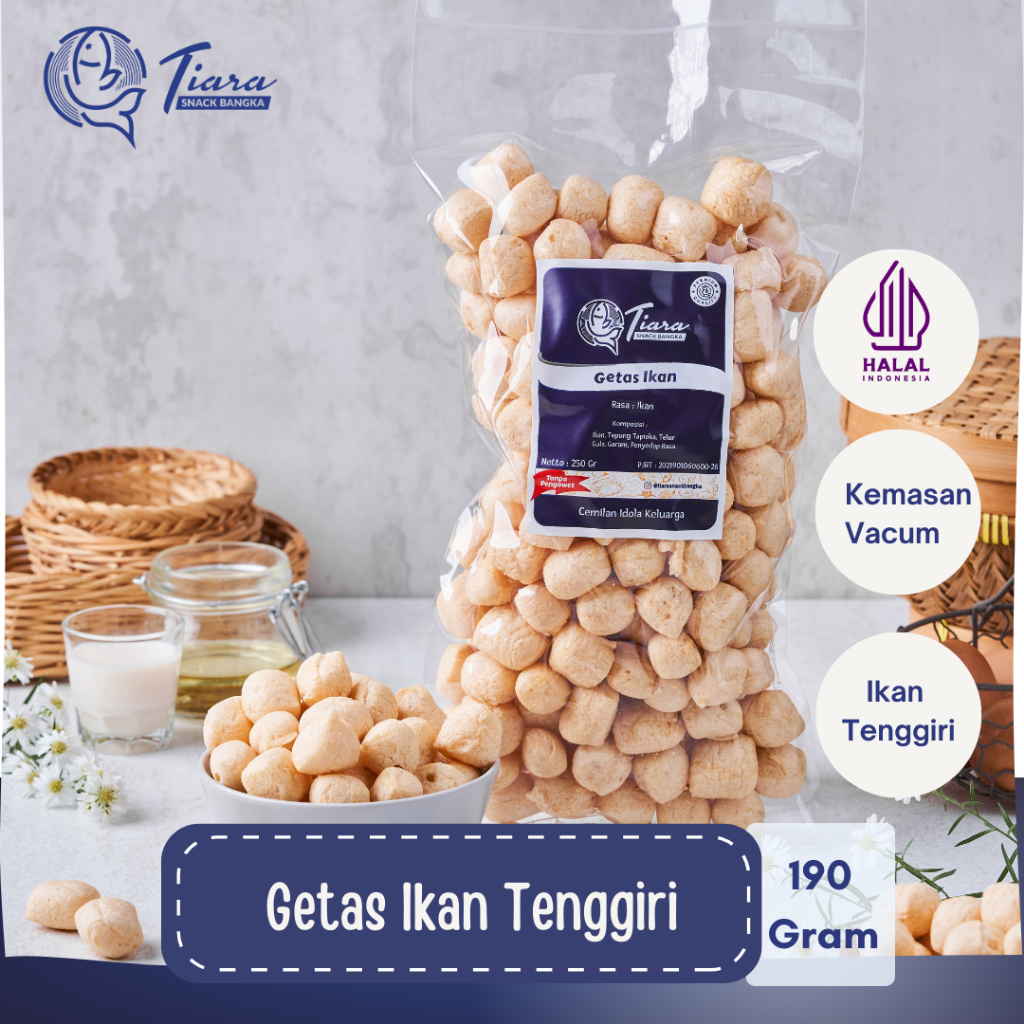 Jual Kerupuk Getas Bangka Ikan Tenggiri By Tiara Snack Bangka/Snack ...