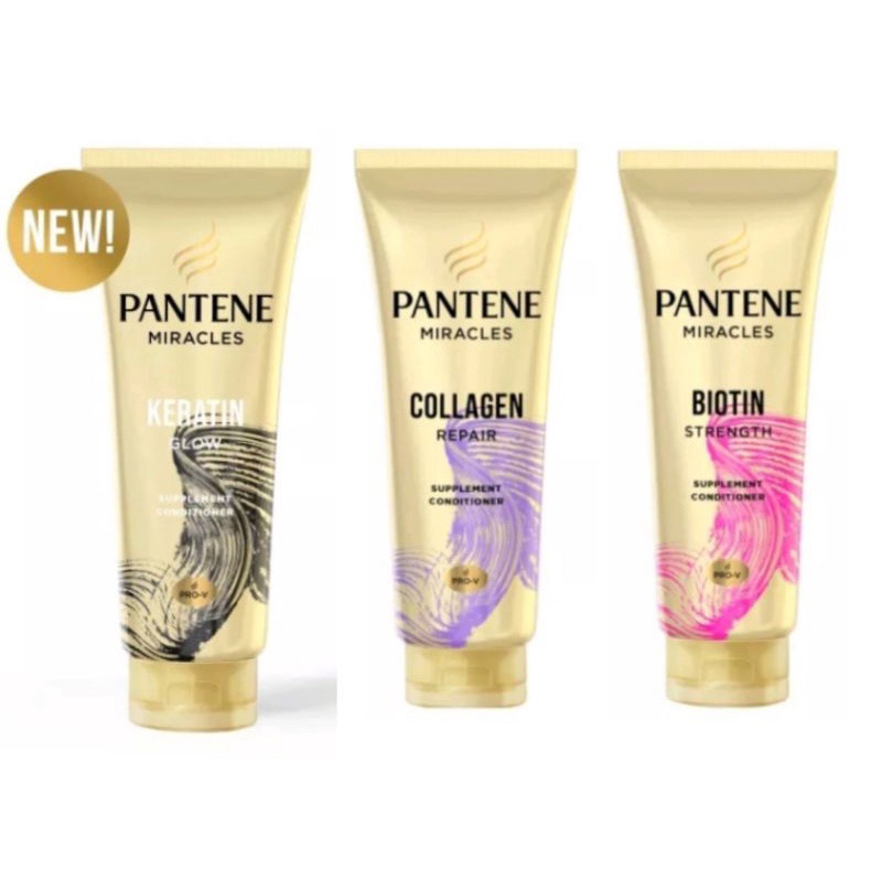 Jual Pantene Conditioner Miracles Biotin | Collagen | keraton Strength ...