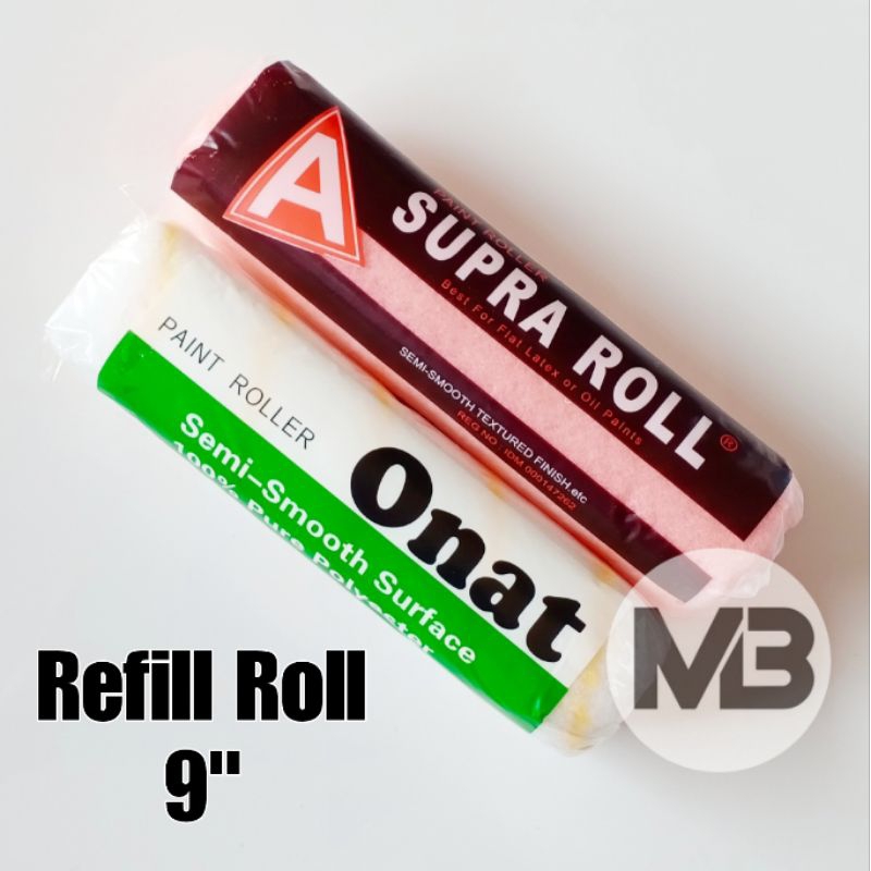 Jual Isi Bulu Kuas Roll 9" Inch l Reffil Paint Roller Supra Cat Tembok ...