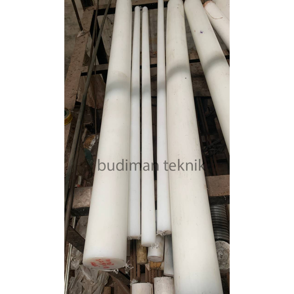 Jual PTFE Teflon rod batangan dia 50mm x 10cm | Shopee Indonesia