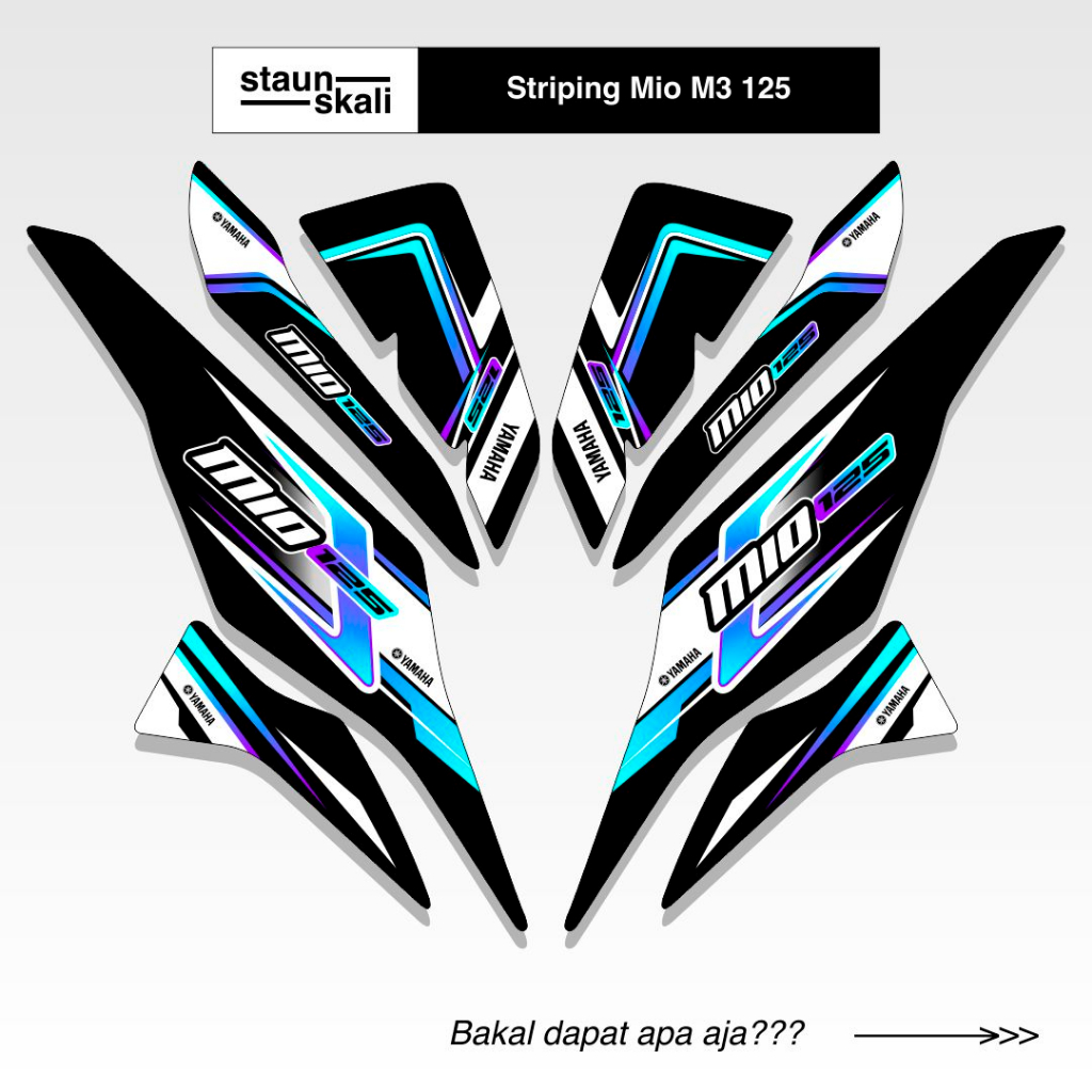 Jual Striping Mio M3 125 Variasi (11) Z 125i Yamaha Full Body 2013 2014 ...