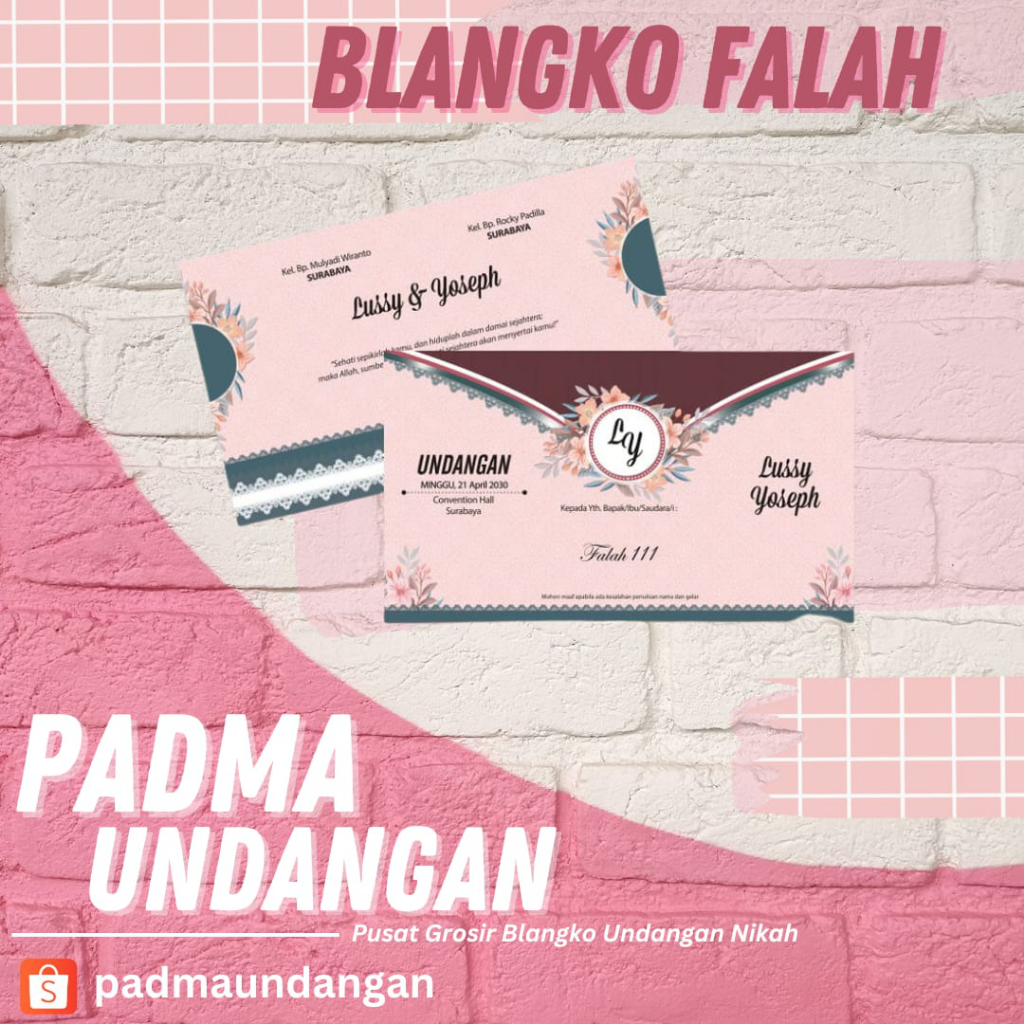 Jual Blangko Undangan Falah 111 | Pusat Grosir Blangko | Padma Undangan ...