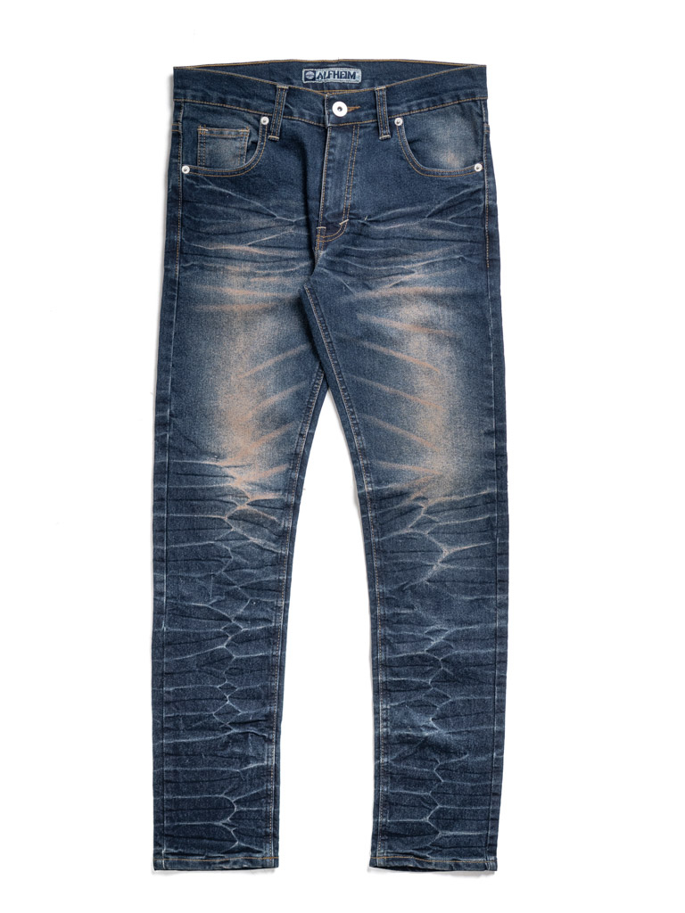 Jual AlfheimCloth.Inc Celana Jeans Long Pants Denim - Slim Fit Scrap ...