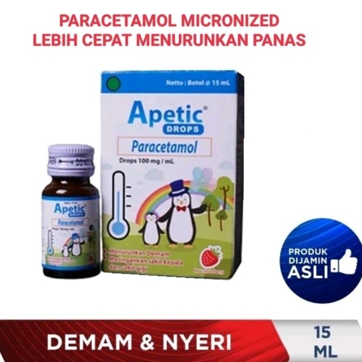 Jual APETIC DROPS 15 ml obat demam panas sakit gigi bayi dan anak ...