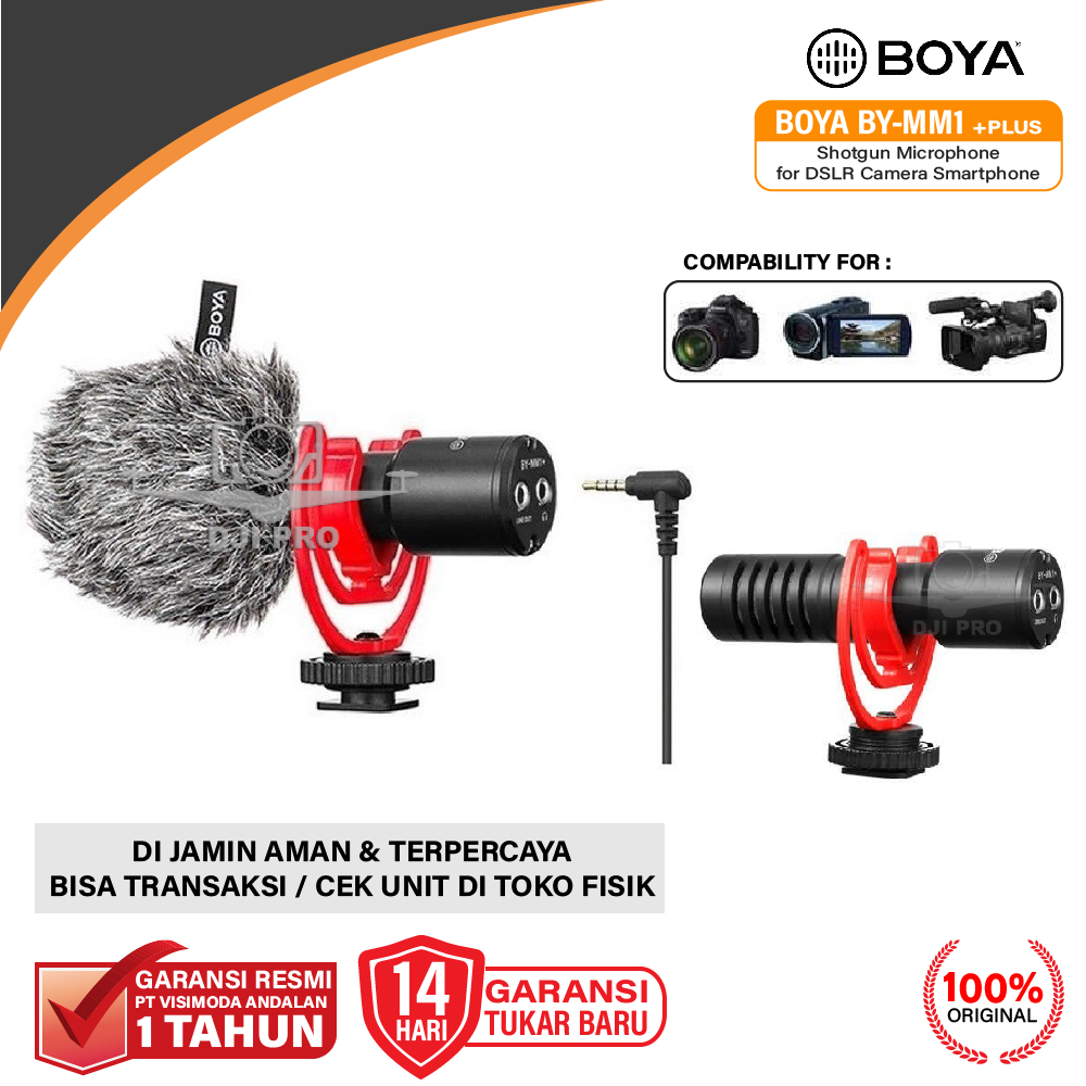 Jual BOYA BY-MM1+ Shotgun Microphone Mic for DSLR Camera Smartphone dll ...