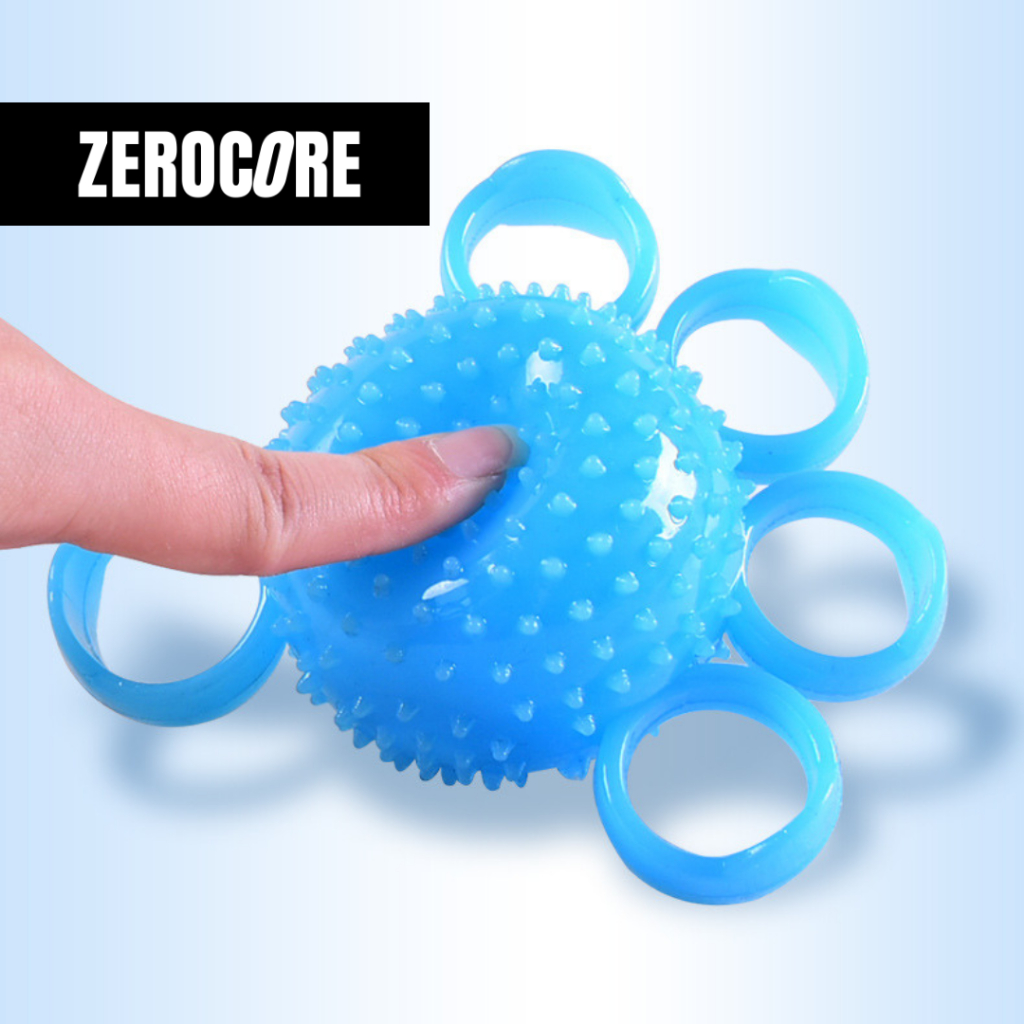 Jual Bola Terapi Tangan Kaku Five Finger Hand Grip Exerciser Ball ...