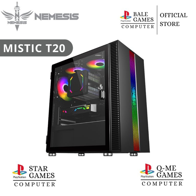 Jual Casing PC Nyk T20 Mistic Gaming RGB / NYK Nemesis / Casing ...