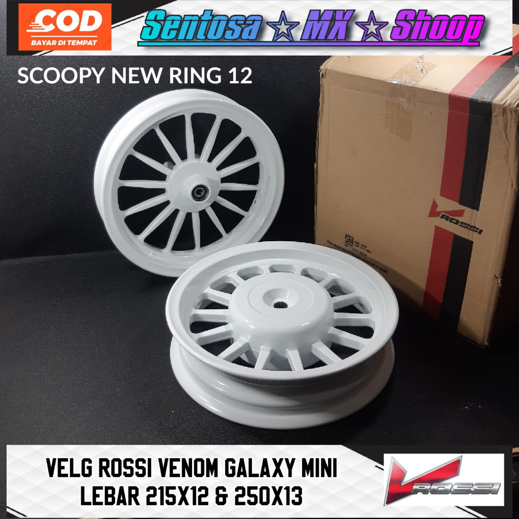 Jual [ VENOM GALAXY ] VELG 1SET SCOOPY NEW LEBAR VELG215 / 250 RING 12 ...