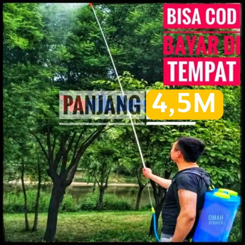 Jual Stik Sprayer Panjang 4,5 Meter Teleskopik/ Stik Sprayer Elektrik ...