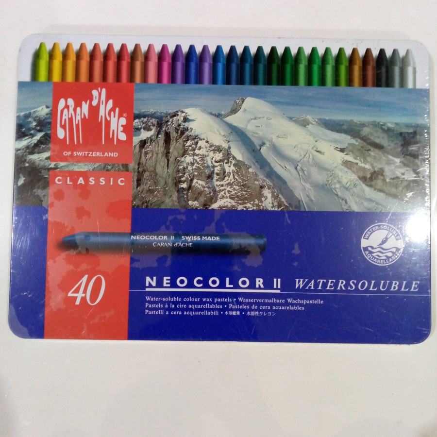 Jual Crayon Carandache Neo 2 Isi 40 warna Kualitas Terbaik | Shopee ...