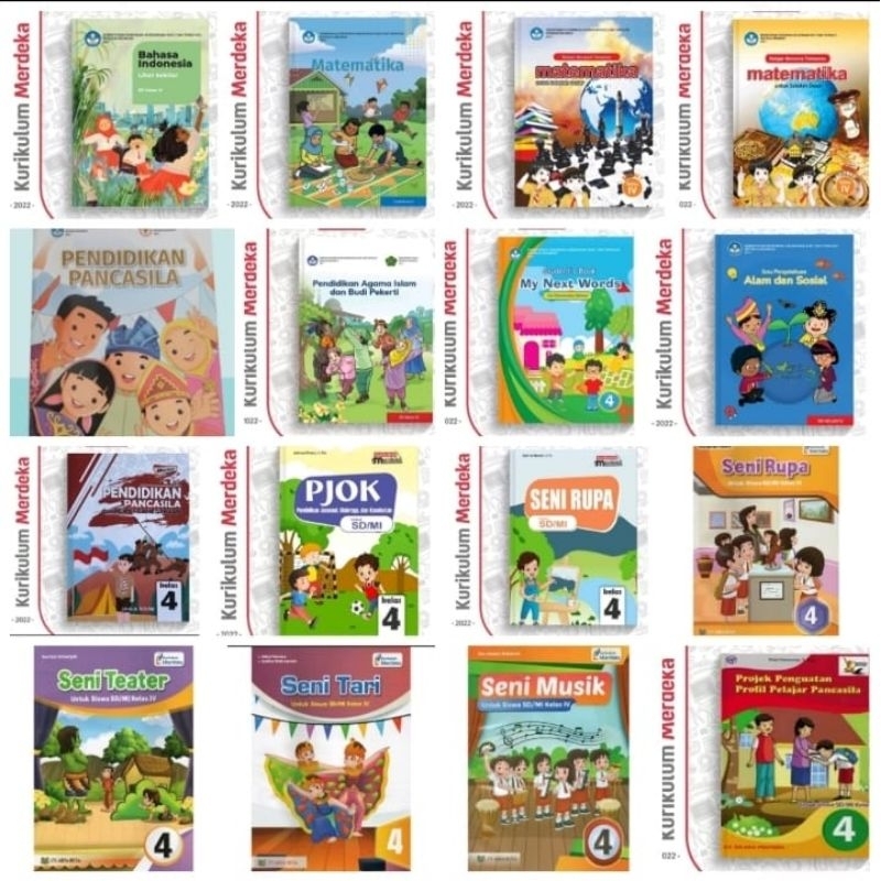 Jual ORI harga satuan buku teks siswa Kemendikbud kurikulum merdeka kelas 4 edisi terbaru ...