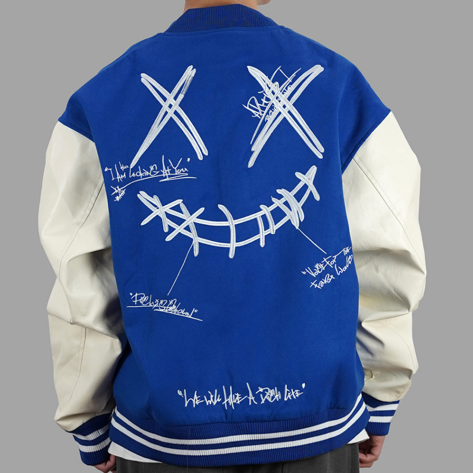 Jual RIC Ricky Is Clown Varsity Jacket Classic Blue | Shopee Indonesia