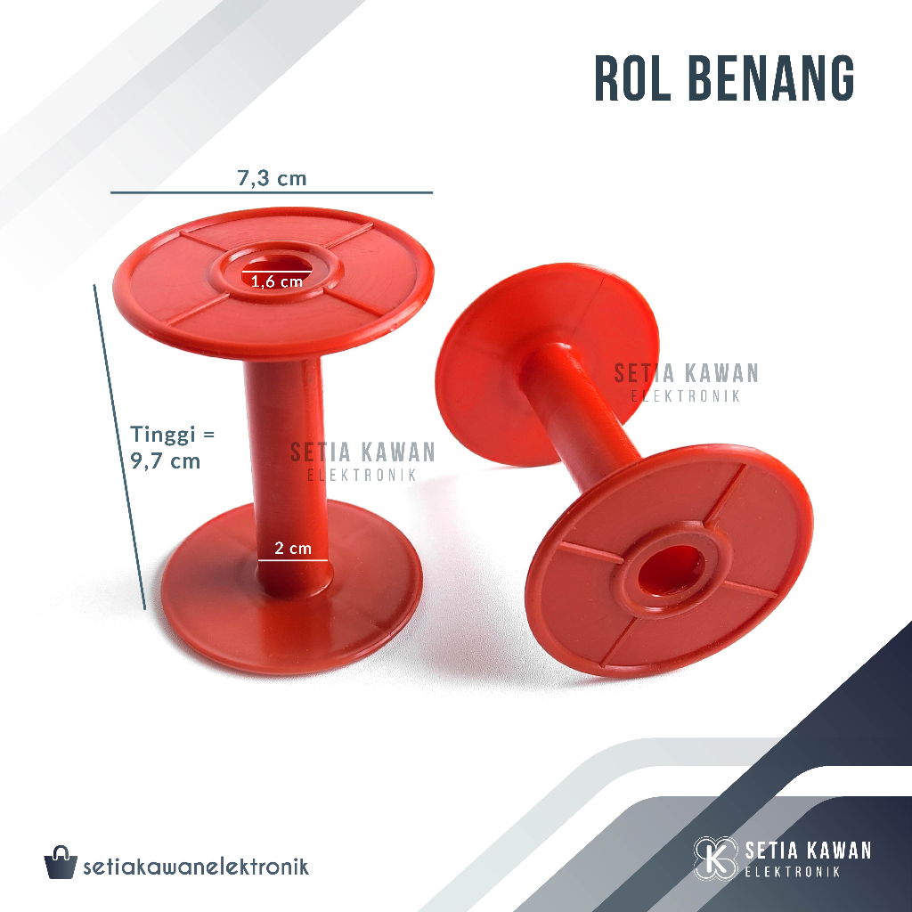 Jual Bobin Rol Benang Pita Tali / Roll Kawat Timah / Tempat Gulungan ...