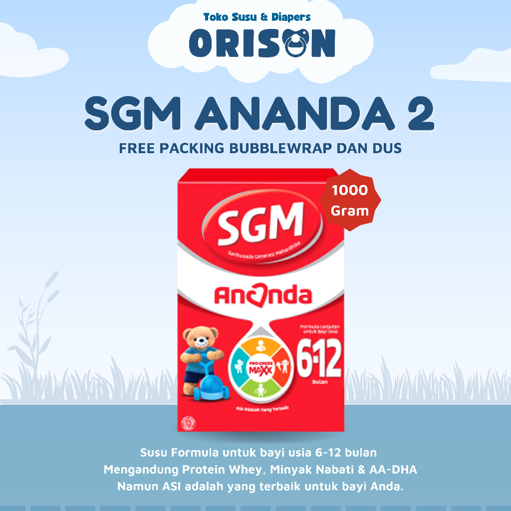 Jual SGM ANANDA 2 1000GR / SGM ANANDA 2 1KG (6-12 BULAN) | Shopee Indonesia