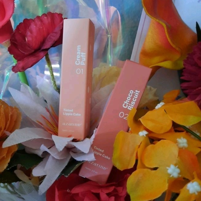 Jual NEW - Azarine Tinted Lippie Cake (Cream Puff, Choco Biscuit ...