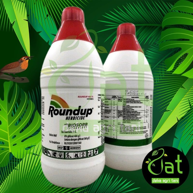 Jual HERBISIDA ROUND UP 1000 ML pembasmi rumput ROUNDUP 1 LITER AMPUH | Shopee Indonesia