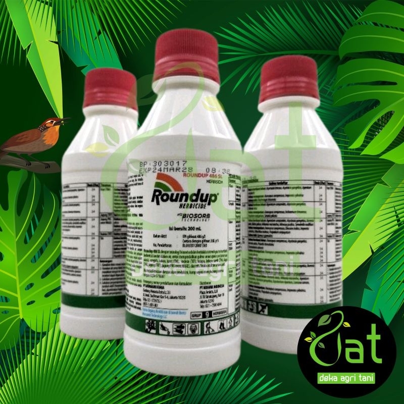 Jual HERBISIDA ROUND UP 200 ML pembasmi rumput ROUNDUP 200 ML | Shopee ...