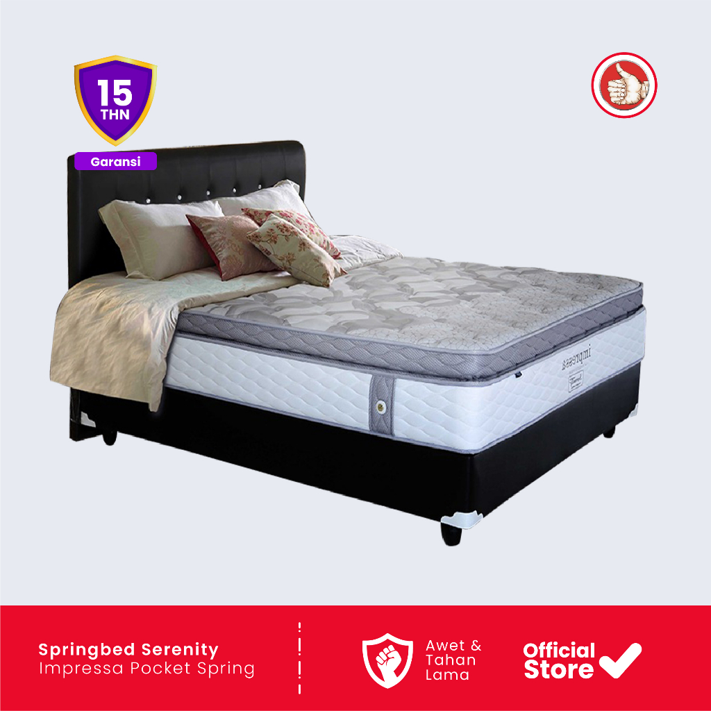 Jual KASUR SPRINGBED ELITE SERENITY IMPRESSA POCKET SPRING SET HB VIOLA ...
