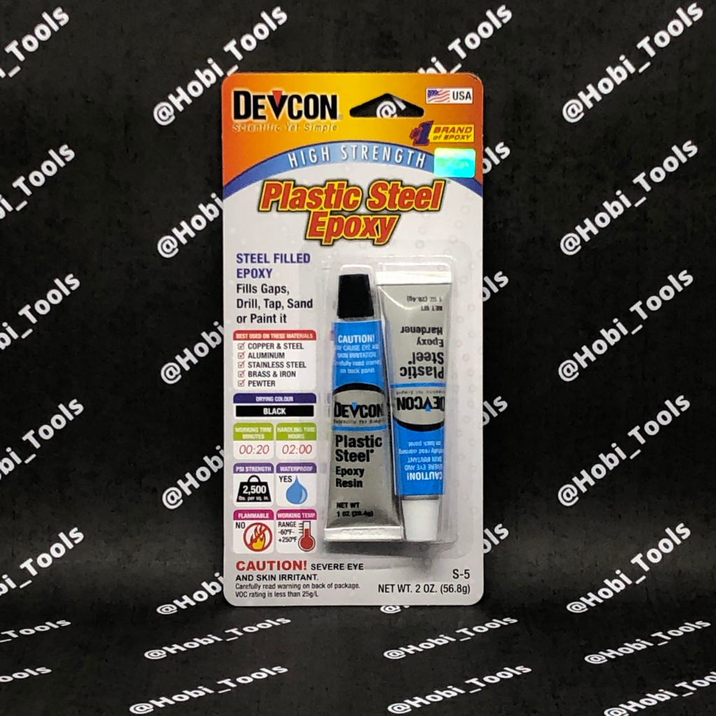 Jual DEVCON S5 LEM EPOXY PLASTIC STEEL 20 MENIT - 20 MINUTE EPOXY GLUE ...