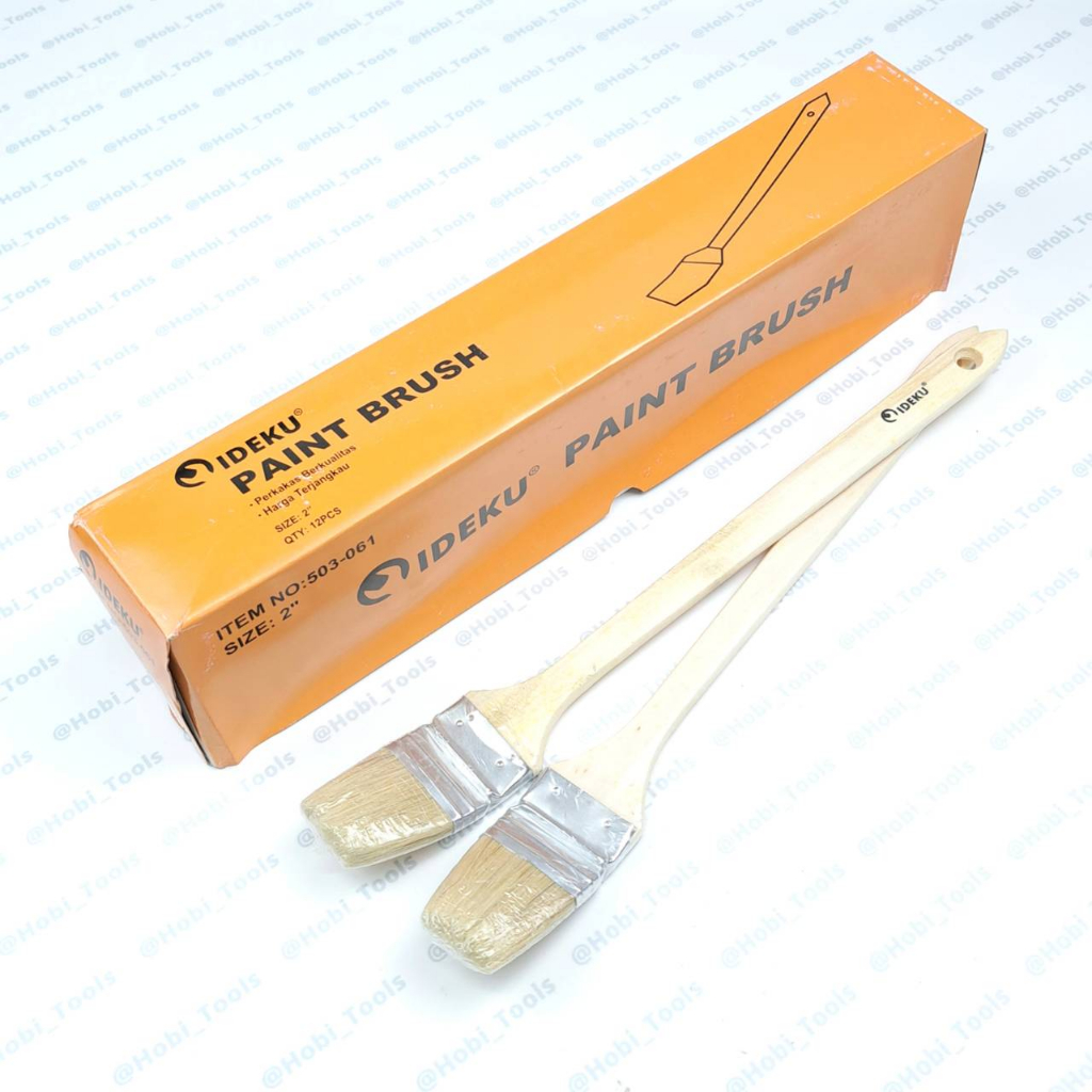 Jual IDEKU KUAS CAT BENGKOK 2" - KUAS CAT GAGANG PANJANG 2 INCH ...