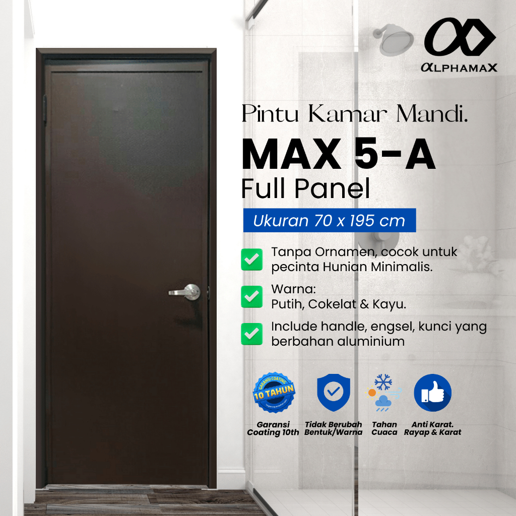 Jual ALPHAMAX Max 5-A Pintu Rumah Pintu Kamar Mandi Pintu Gudang Pintu ...