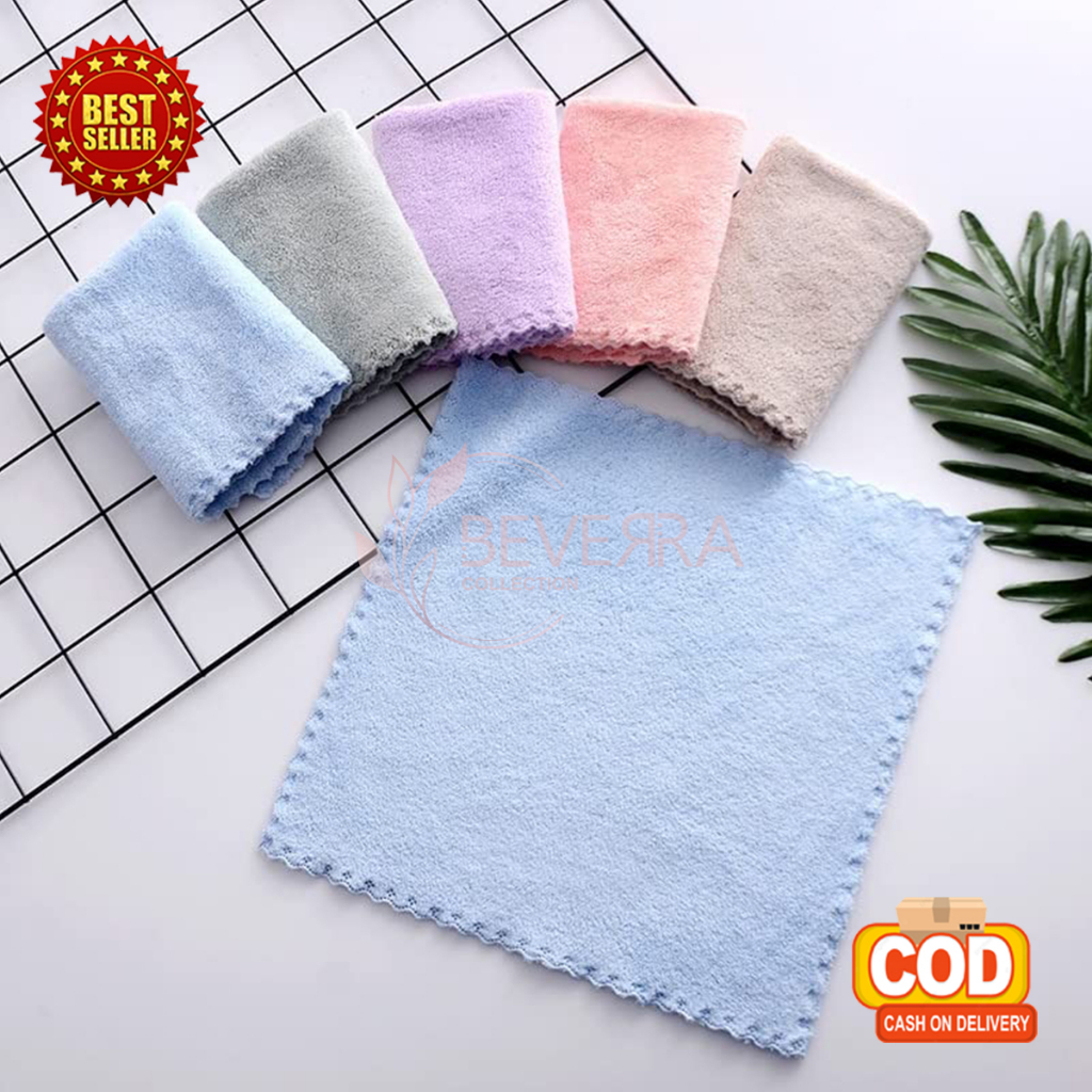 Jual Kain Lap Microfiber 35x35 Dapur Meja Piring Anti Minyak Cleaning ...