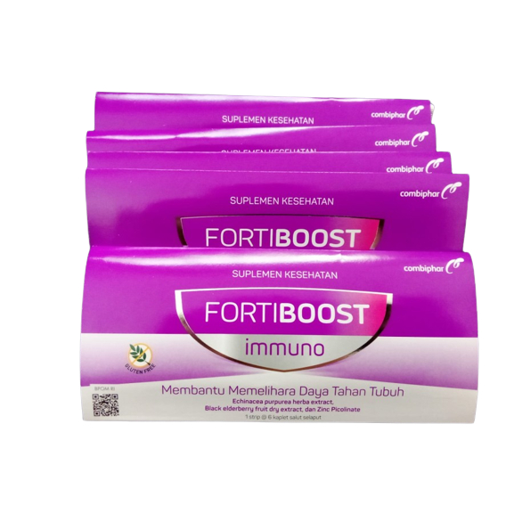 Jual Fortiboost Immuno Vitamin Kekebalan Tubuh Tablet 1 Strip Isi 6 ...