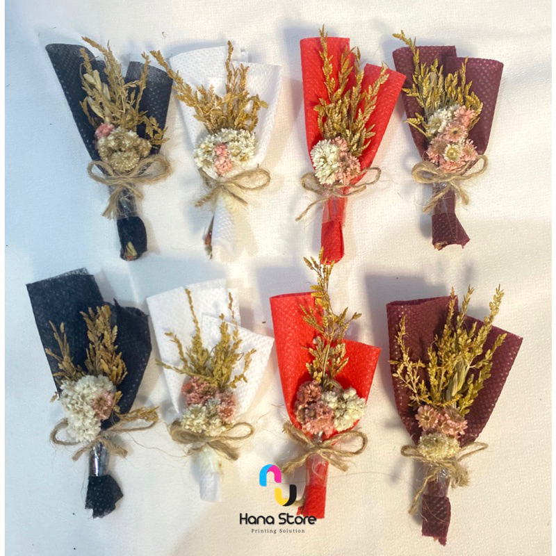Jual mini buket bunga kering dried flower bouquet mini termurah ...