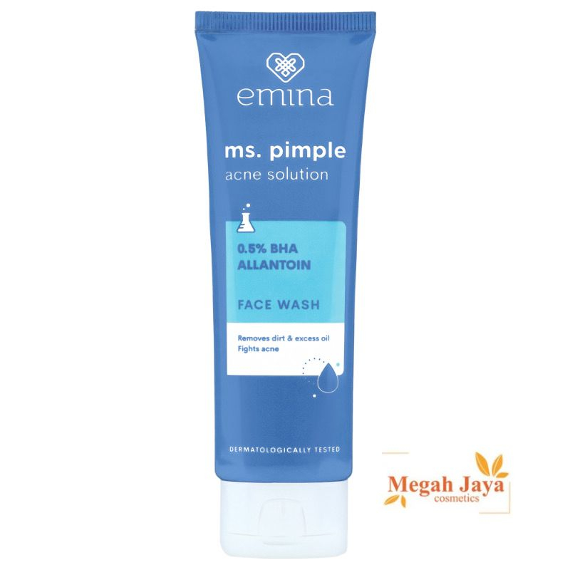 Jual EMINA MS PIMPLE ACNE SOLUTION FACE WASH 50 Ml @MJ | Shopee Indonesia