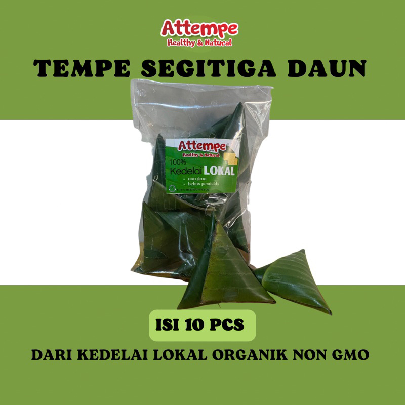 Jual ATTEMPE TEMPE SEHAT DAUN SEGITIGA dari kedelai lokal organik Non ...