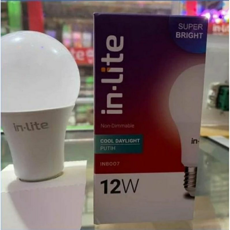 Jual Bohlam Lampu LED Inlite 12W 6500K 12 WATT | Shopee Indonesia