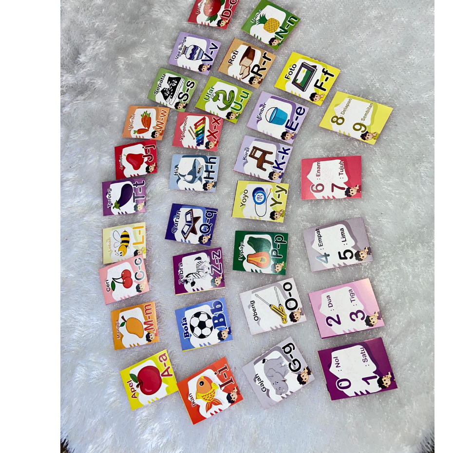 Jual Flash Card Edukasi Anak Mengenal Huruf / ABJAD A - Z (ORIGINAL ...