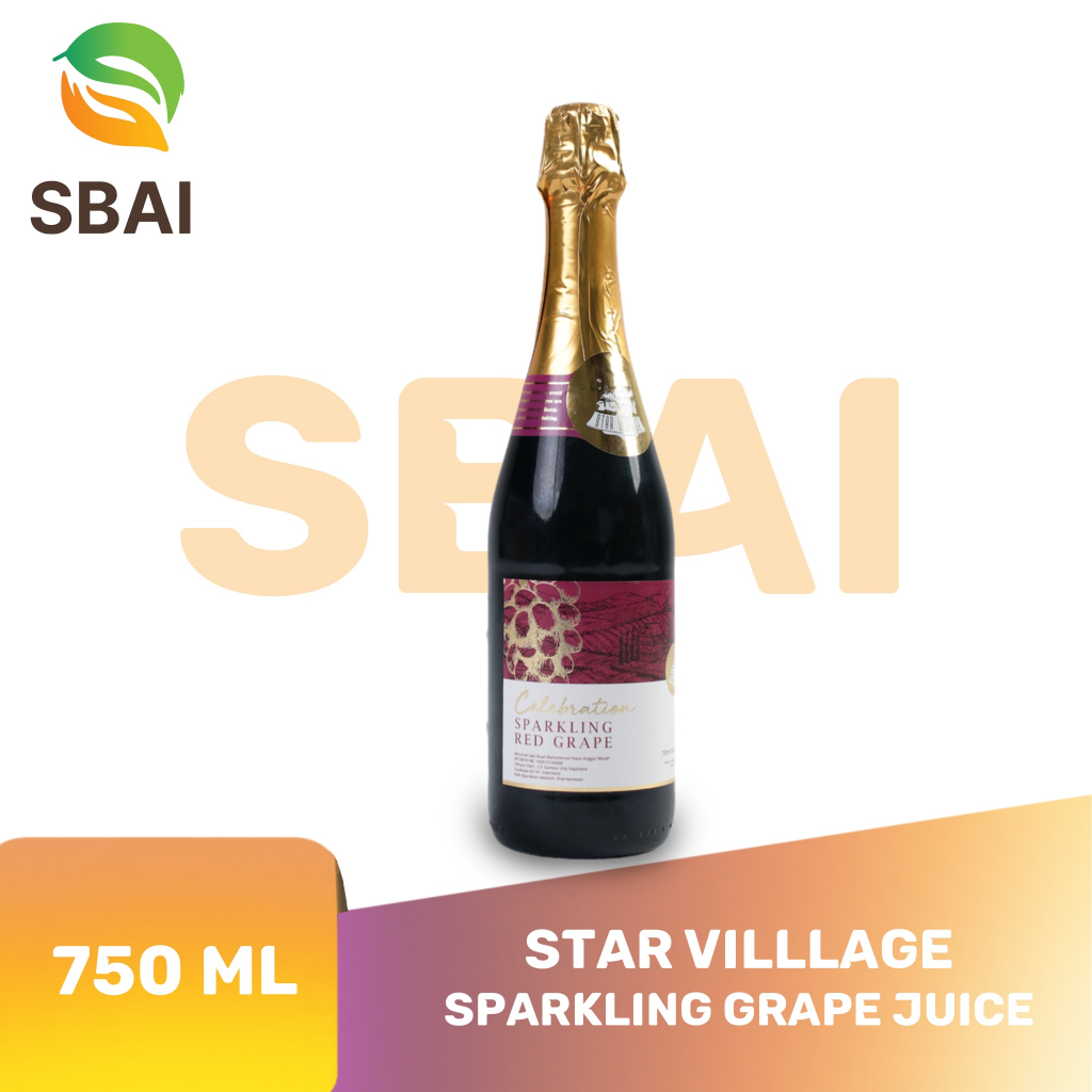 Jual Starvillage Non Alcohol Sparkling Red Grape Juice 750ML Jus Soda Produk Impor | Shopee ...