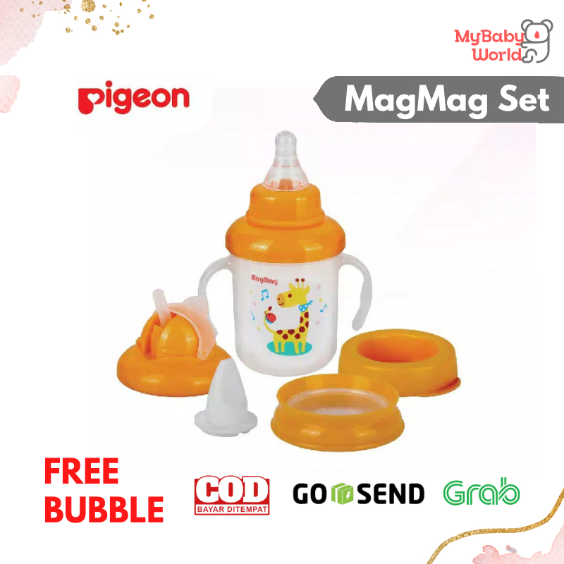 Jual Pigeon Magmag Slim Training cup - Mag Mag All in One Set - Magmag straw Step 3 - Gelas ...