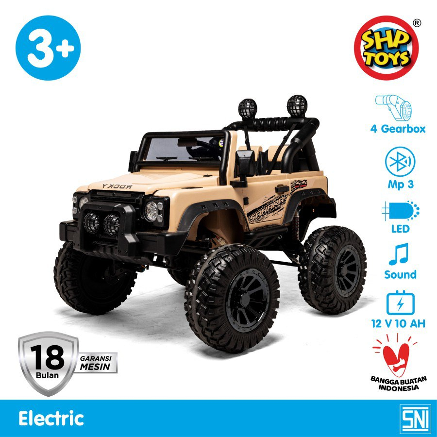 Jual Mobil Aki Anak SHP Volta Monster 5023 Jeep (4 gearbox) Monster ...