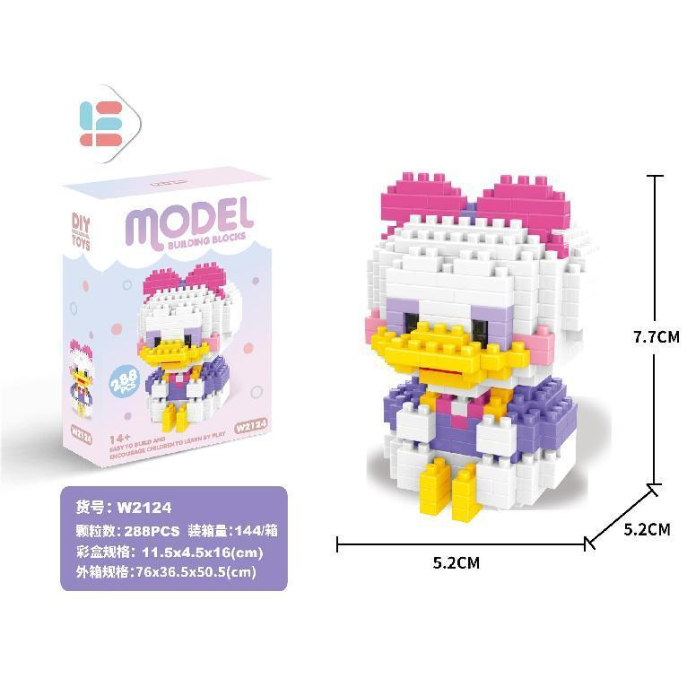 Jual Mainan Balok Susun Bricks Mini Building Block Nano Block Karakter Kartun Lucu Mainan ...