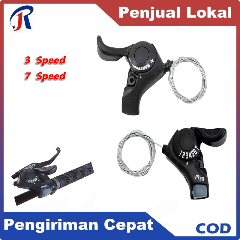Jual Shifter operan sepeda lipat 7 speed model TX 30 include inner ...