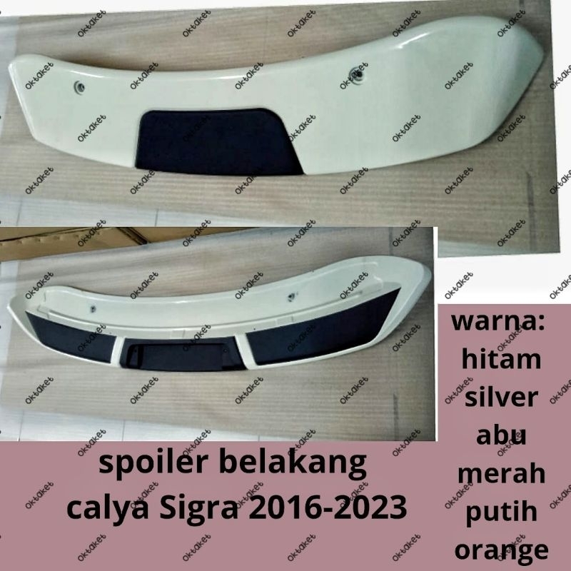Jual Spoiler Calya Sigra 2016 2019 2020 2023 with lampu warna body ...