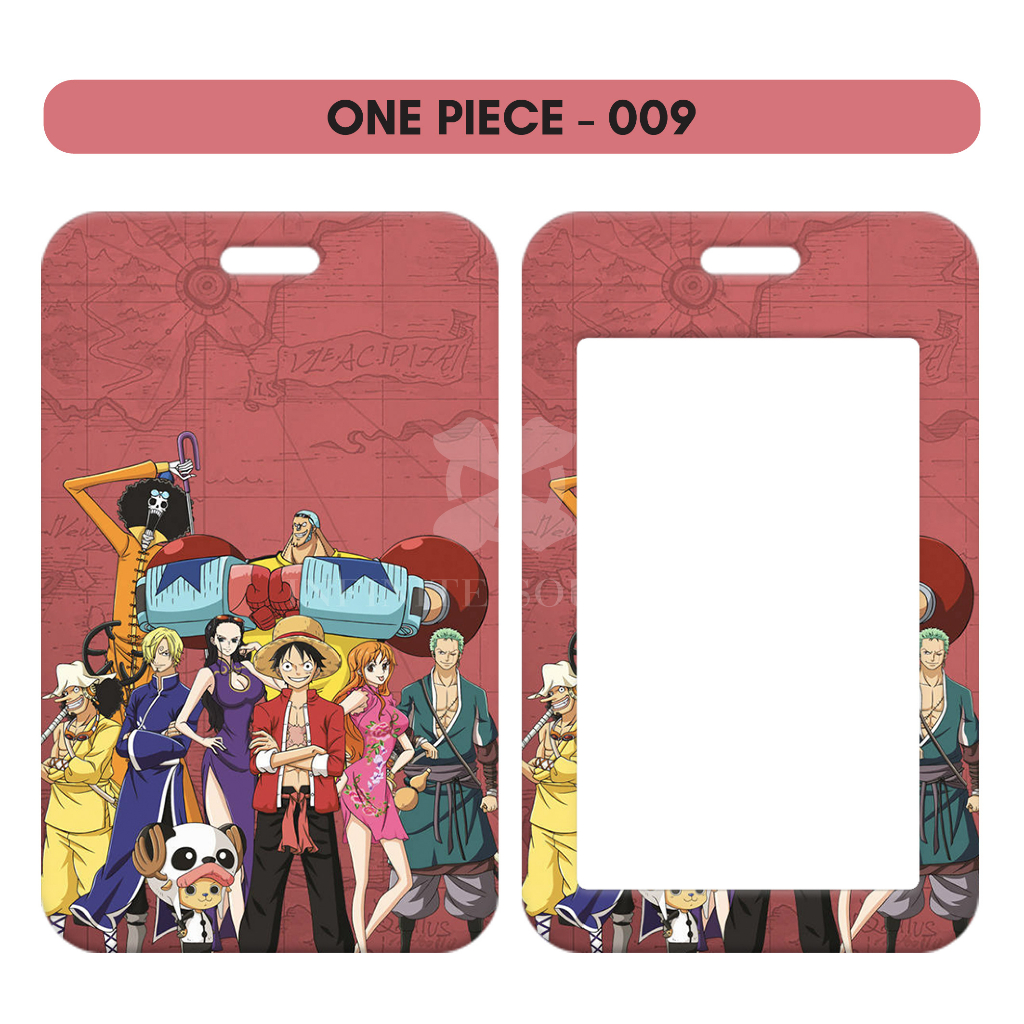 Jual (N009) Nametag One Piece Tanpa Tali / ID Card Straw Hat / Card ...
