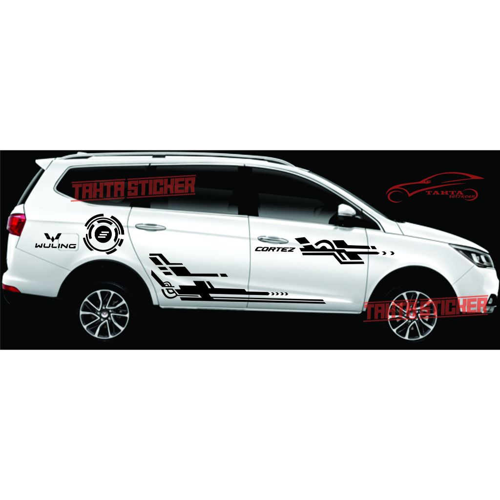 Jual PROMO STIKER CUTTING MOBIL WULING CORTEZ STICKER BODI SAMBIL ROBOT ...