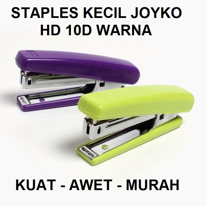 Jual STAPLES Kecil JOYKO HD 10D STAPLER WARNA Kuat Awet Murah | Shopee ...