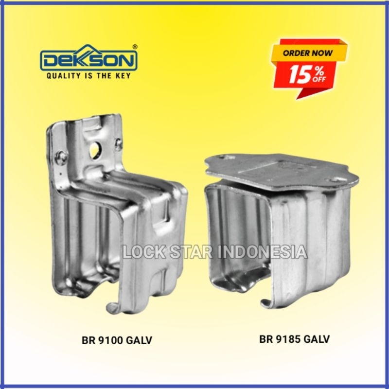 Jual Breket Rel Pintu Dekson BR 9100 GALV Original Rel Pintu Gantung ...