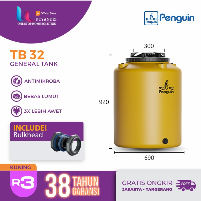 Jual Tangki Air PENGUIN TB 32 Toren Tandon Original Free Ongkir Bergaransi | Shopee Indonesia